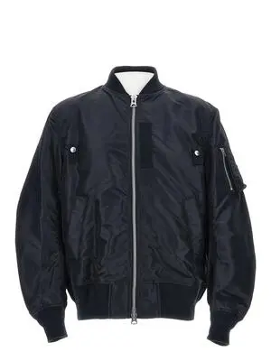 Sacai Nylon Bomber Jacket - Black