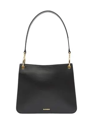 JIL SANDER Otto Sm Leather Shoulder Bag - Black