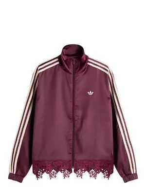 Adidas Firebird Satin Lace Track Top - Maroon