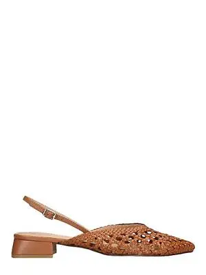 Dolce Vita Birdie Leather Slingbacks - Tan