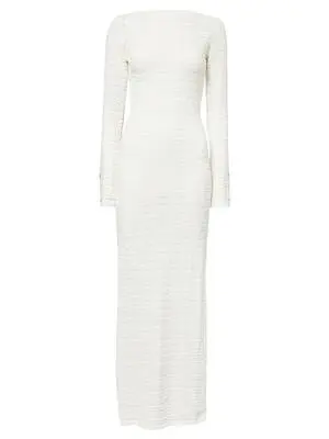 THE COUTURE CLUB Crochet Two-way Cotton Maxi Dress - Offwhite