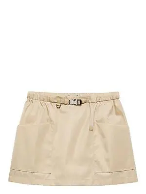 Prada Re-nylon Mini Skirt - Neutral