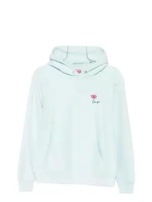 Kenzo Embroidered Flower Hoodie - Blue