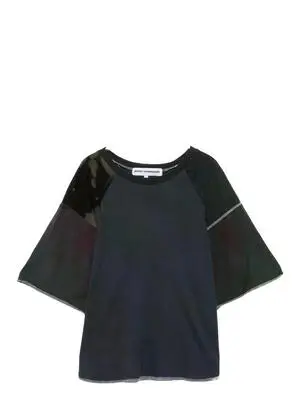 STAIN SHADE Tie-dye Raglan-sleeve T-shirt - Blue