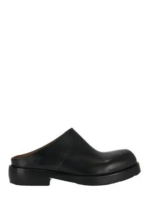 Dries Van Noten Leather Slip-on Derby With Block Heel - Black