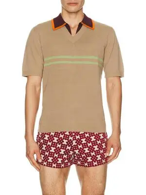 DRIES VAN NOTEN Dries Van Noten Molar Polo In Blue