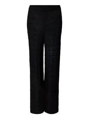 Loulou De Saison LouLou De Saison Seashell Knit Trousers Black