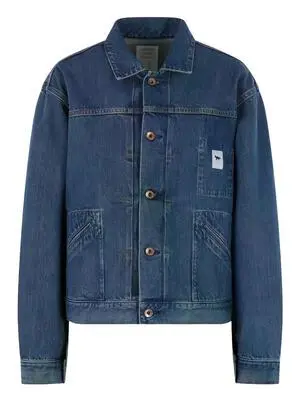 Maison Kitsuné Kuro Selvedge Denim Jacket - Blue