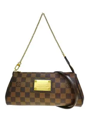 LOUIS VUITTON Eva Damier Clutch Bag - Brown