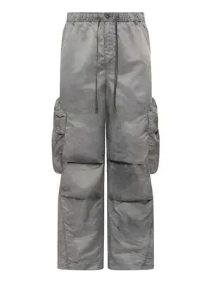 FENG CHEN WANG Sandwashed Cargo Pants - Grey