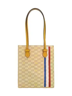 Moreau Cannes Vertical Monogram Tote Bag - Neutrals