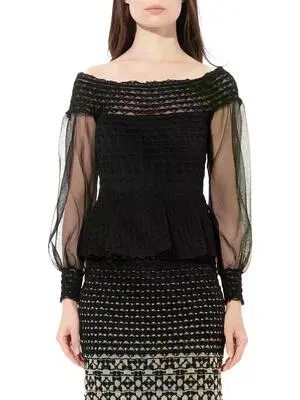 Alexander McQueen Criss-cross Peplum Dress - Black