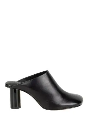 JVAM Maxime Leather Mules - Black