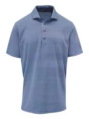 Greyson Saranac Striped Polo Shirt - Blue