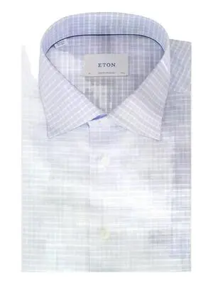 Eton Check-pattern Shirt - Blue