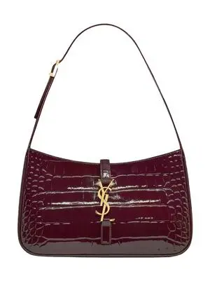 Saint Laurent Le 5 À 7 Crocodile-effect Leather Shoulder Bag - Red