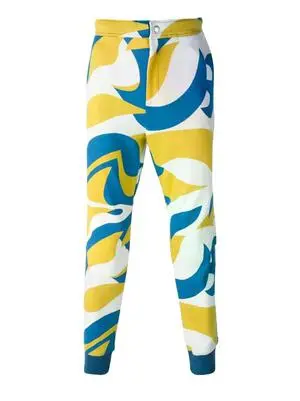 Alexander McQueen Abstract-print Track Pants - Yellow