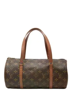 LOUIS VUITTON 1991 Monogram Papillon 30 Handbag - Brown