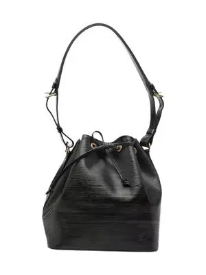 LOUIS VUITTON Louis Vuitton Epi Leather Petit Noé Bucket Bag Black