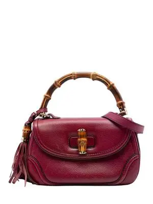 Gucci Bamboo Satchel - Red