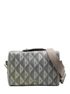 Dior Cd Diamond Coated Canvas Lingot 22 Bag - Grey