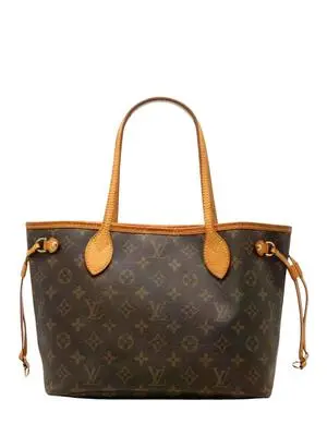 LOUIS VUITTON Monogram Neverfull Pm Tote Bag - Brown