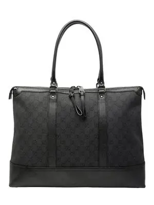 Gucci Gg Denim Tote Bag - Black