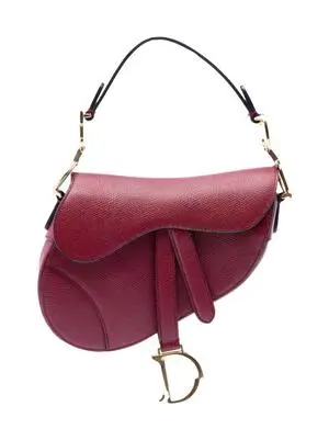 Dior Mini Saddle Bag Satchel - Red