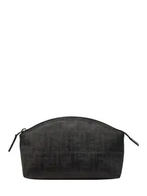 Fendi Zucca Coated Canvas Cosmetic Pouch - Black
