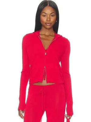 Frankies Bikinis X Jennie Atlas Knit Hoodie - Red