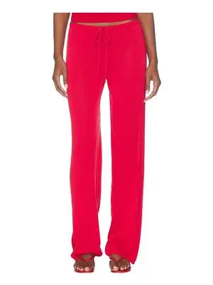 Frankies Bikinis X Jennie Ela Knit Pant - Red