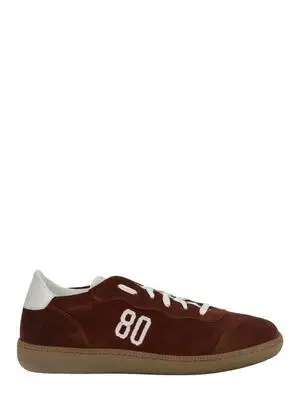 BE980 Harvard Logo-embroidered Suede Sneakers - Red