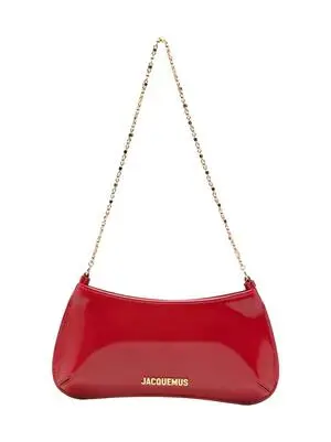 Jacquemus Logo Plaque Chain-link Shoulder Bag - Red