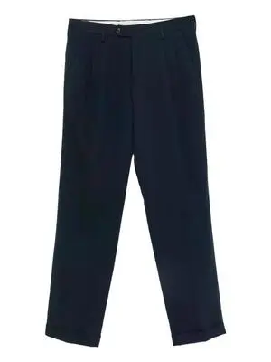 OFFICINA SARTORIALE Pleated Turn-up Trousers - Blue