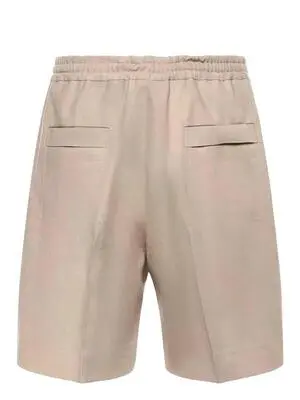 Zegna Elasticated Waistband Pressed-crease Shorts - Neutrals