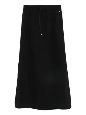 Herno Drawstring Waist Maxi Skirt - Black