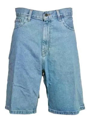 Carhartt Work In Progress Brandon Logo-patch Denim Shorts - Blue