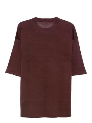 ROBERTO COLLINA Short-sleeve Crew-neck T-shirt Red