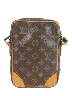 LOUIS VUITTON Danube Monogram Shoulder Bag - Brown
