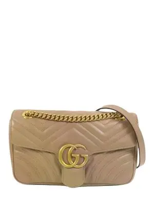 Gucci Gucci GG Marmont Shoulder Bag Brown