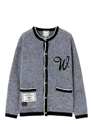 WOOYOUNGMI Logo-embroidered Buttoned Cardigan - Blue