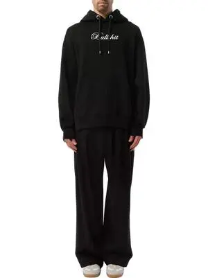 MASTERMIND WORLD Skull Print Drawstring Hoodie - Black