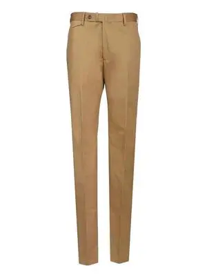 Tagliatore Pressed-crease Flap-pocket Trousers - Neutrals
