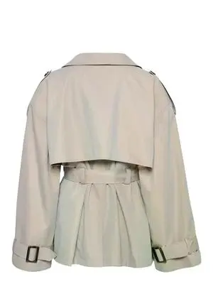 GESTUZ Birdiegz Double-breasted Trench Coat - Neutrals