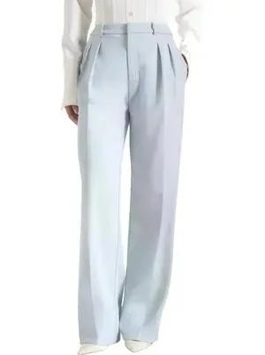 Manière De Voir Julie Double-pleated Tailored Trousers - Blue