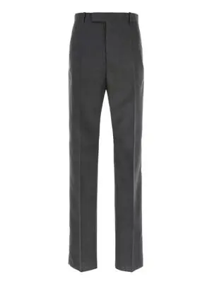 JIL SANDER Wool Pressed Crease Trousers - Grey