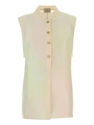 Le Kasha Sleeveless Blouse - Neutrals