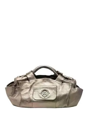 Loewe Metallic Nappa Anagram Aire Hobo Bag - Brown