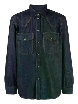 DIESEL® Long-sleeve Denim Shirt - Blue