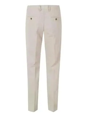 MYTHS Pleated-front Tapered-leg Trousers - Neutrals
